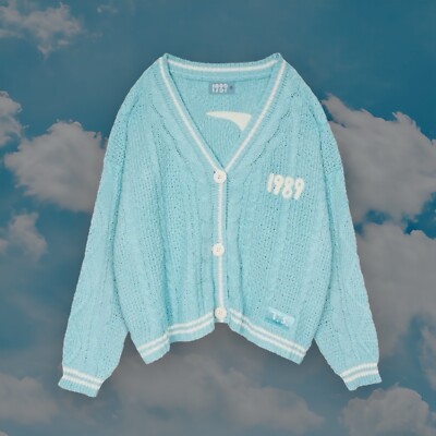 NEW Taylor's Version 1989 Taylor Swift Official Light Blue Embroidered ...