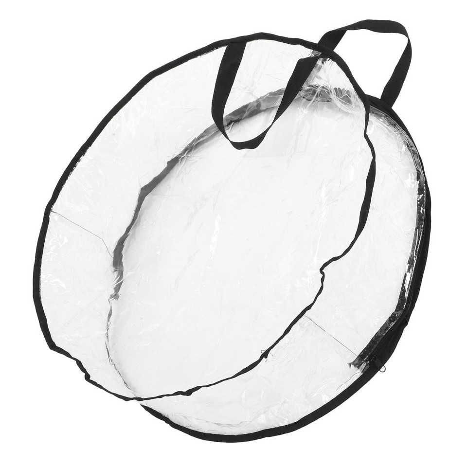PVC Wreath Storage Bag with Handle - 30" Transparent Xmas Garland ...