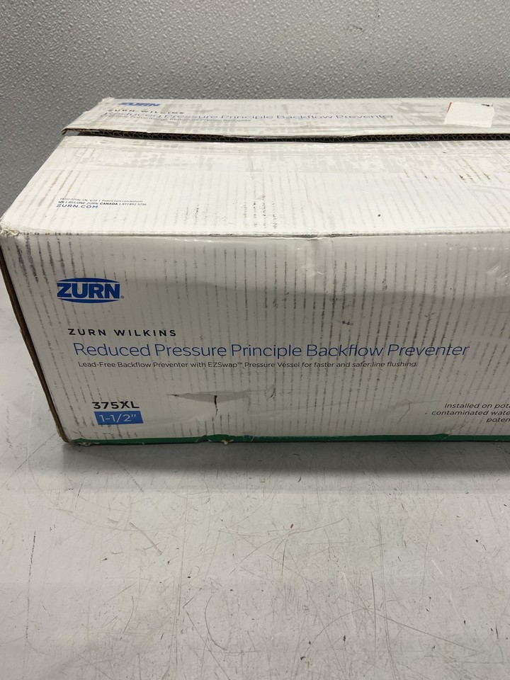 Zurn Wilkins Reduced Pressure Backflow Preventer PN: 112-375XL 612052071640| eBay