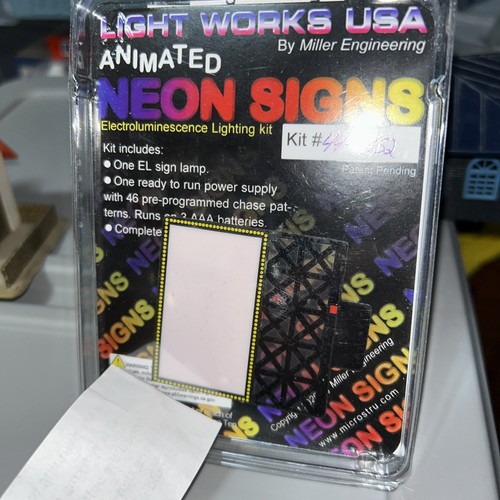 Ho Scale Light Works USA Animated Neon Sign 44-2352 | eBay