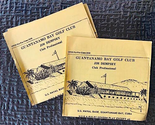 Vtg-2~Guantanamo Bay Golf Club~US Naval Base~Scorecards~Unwritten~RARE ...