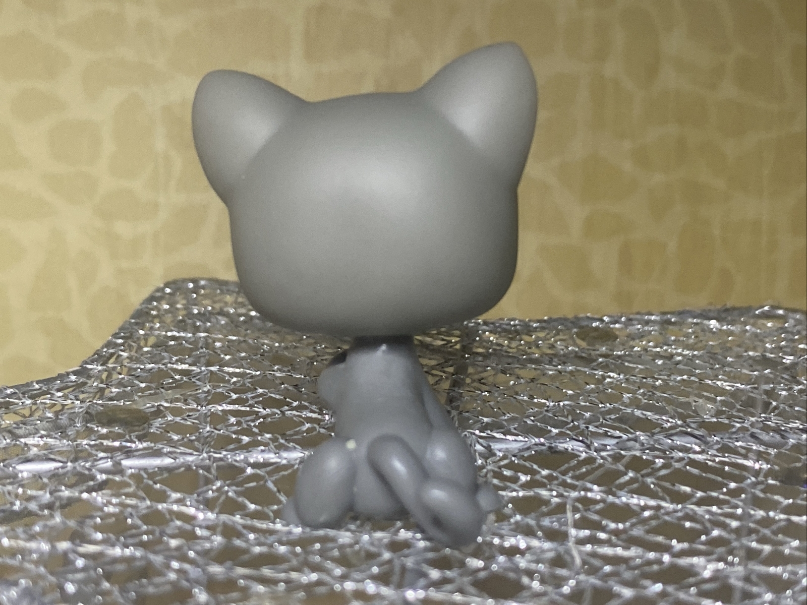 Littlest Pet Shop LPS #74 Short Hair Grey Cat Authentic HASBRO blue ...