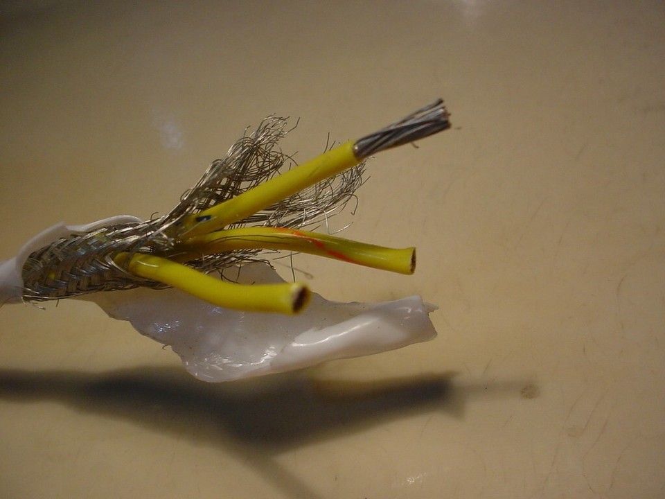 3 conductor Shielded 12 awg Teflon wire 100' with teflon jacket ...