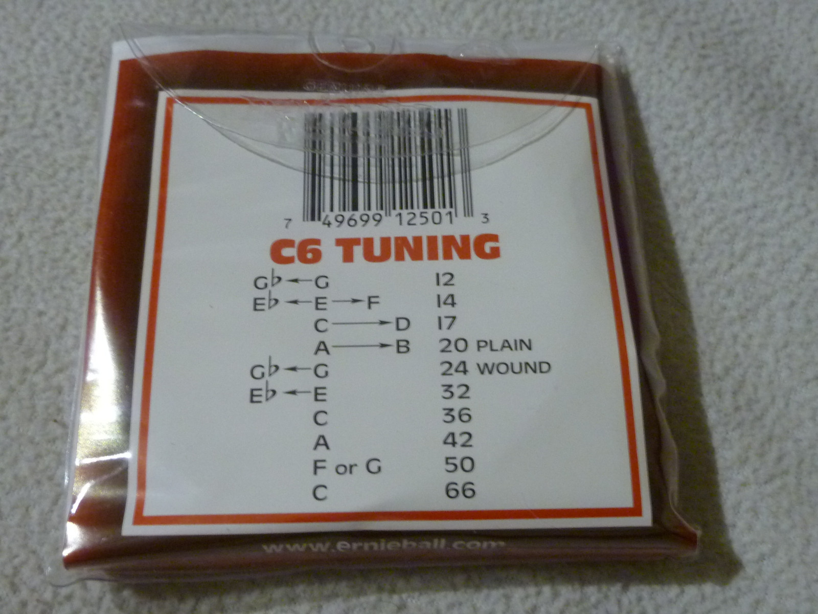 Ernie Ball 10-string C6 Pedal Steel Guitar Strings 2501 for sale online ...