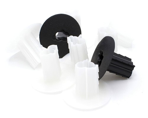 White Dual Feed Through Bushing For Coax Coaxial Cable RG6 - 10 Pack | eBay
