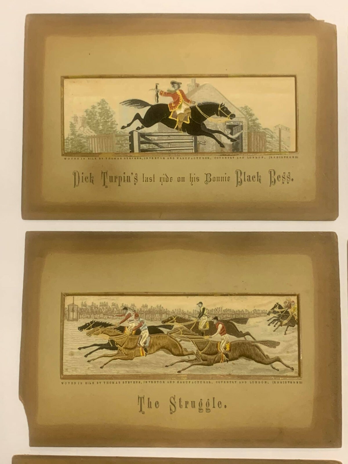 Set of 9 Antique Stevengraph Pure Silk Woven Pictures | eBay