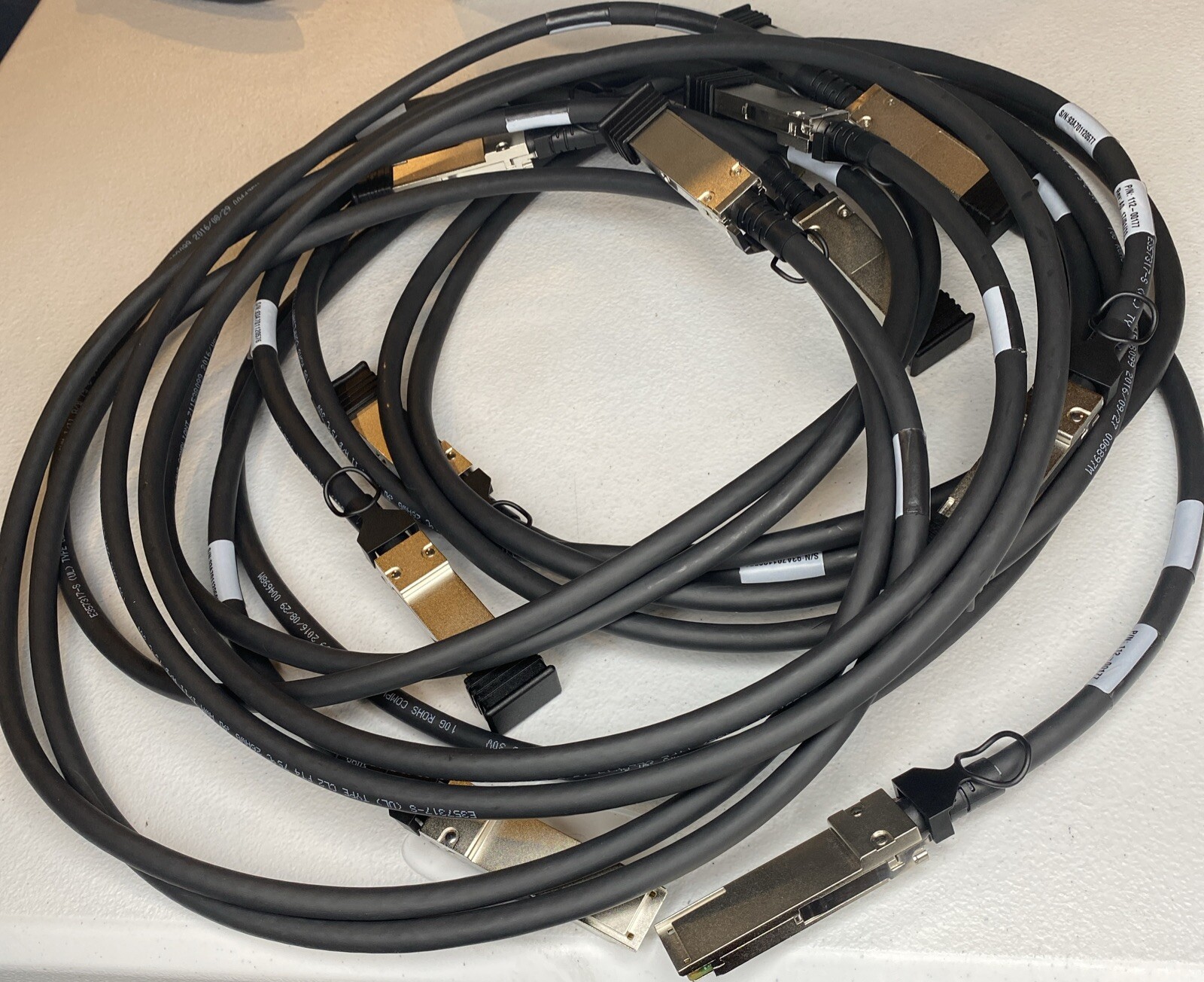 Lot Of 6 NETAPP 112-00177 External SAS Cable QSFP-QSFP 2M BH | eBay