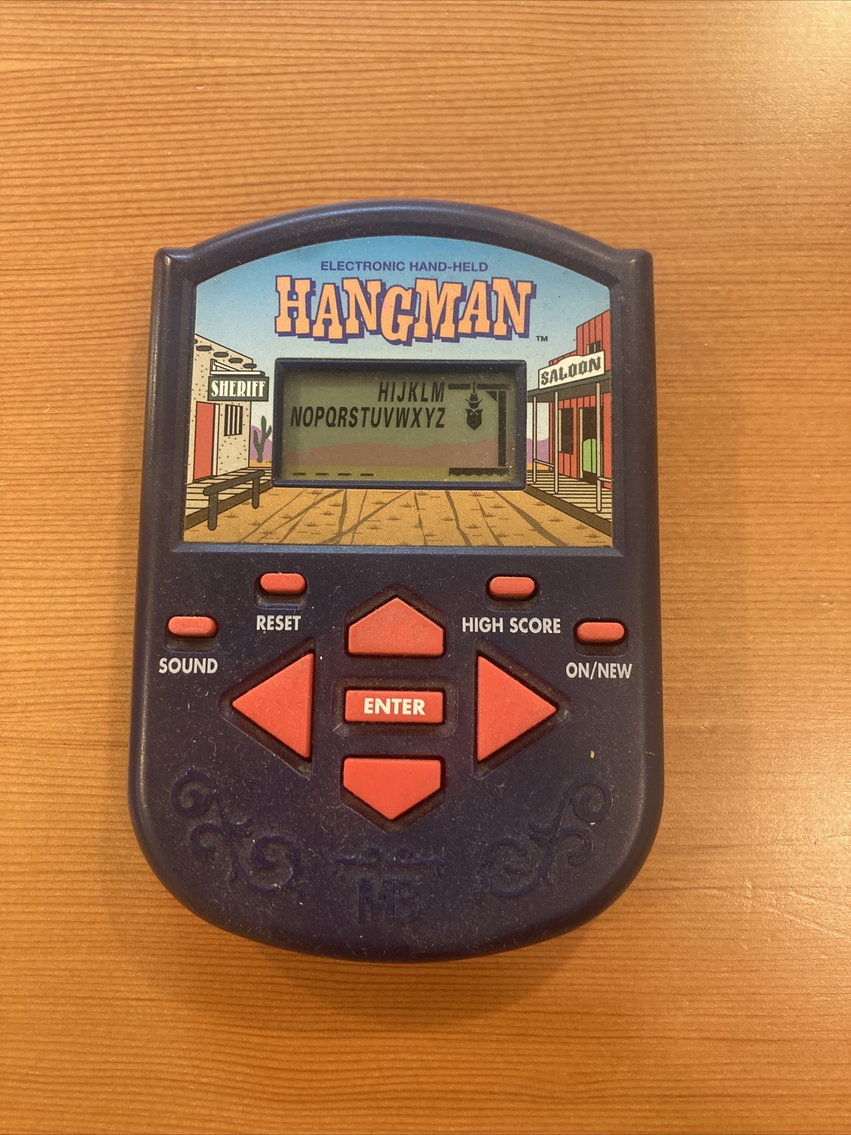 Hangman Electronic Handheld Travel Game Milton Bradley 1995 Tested ...