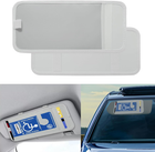 2PCS Handicap Placard Holder for Auto, Disabled Parking Permit Sign ...