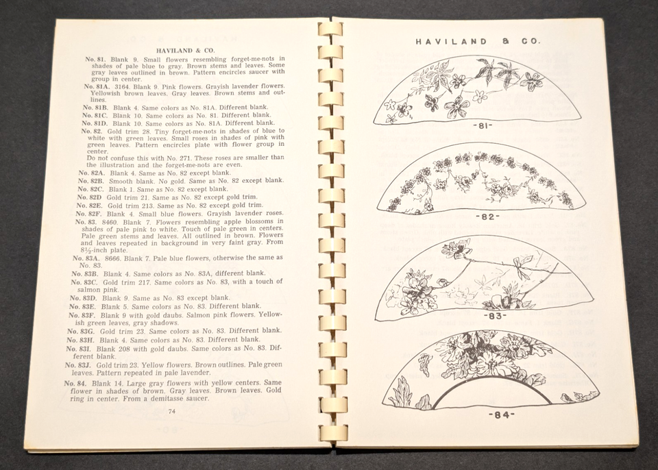 200 Patterns of Haviland China by Arlene Schleiger *COMPLETE SET Books ...