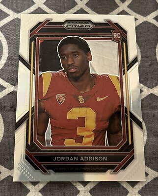 2023 Prizm Draft Picks Jordan Addison RC Silver Variation SP No.136 ...