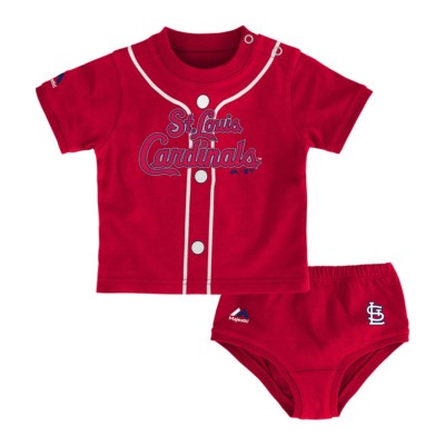 St Louis Cardinals MLB Red "Little Player" Creeper & Diaper Set Newborn ...