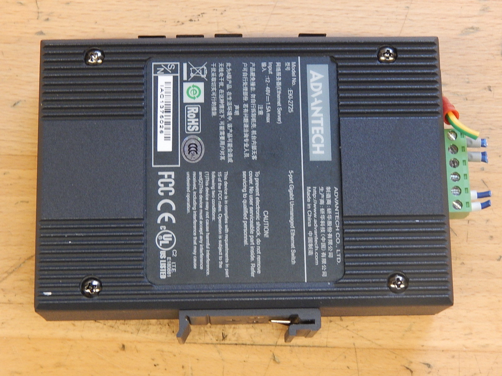 Advantech EKI-2725 5 Port Gigabit Unmanged Ethernet Switch | eBay