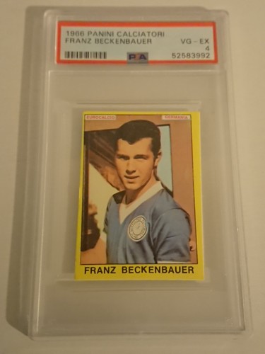 Franz Beckenbauer Rookie Card - Panini Calciatori 1966-67 - PSA 4 (Die ...