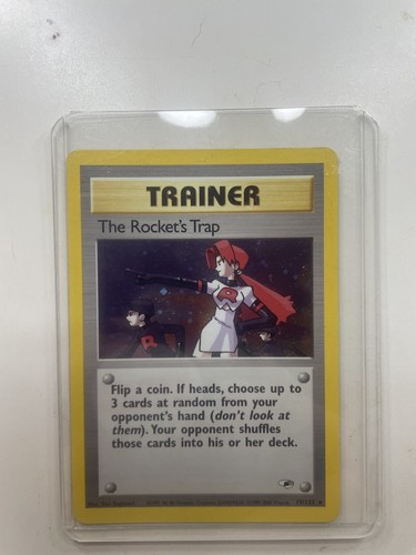 Pokémon TCG The Rocket's Trap Gym Heroes 19/132 Holo Unlimited Holo ...