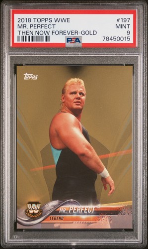 Mr. Perfect 2018 Topps Wwe Then Now Forever GOLD 10/10 PSA 9 | eBay