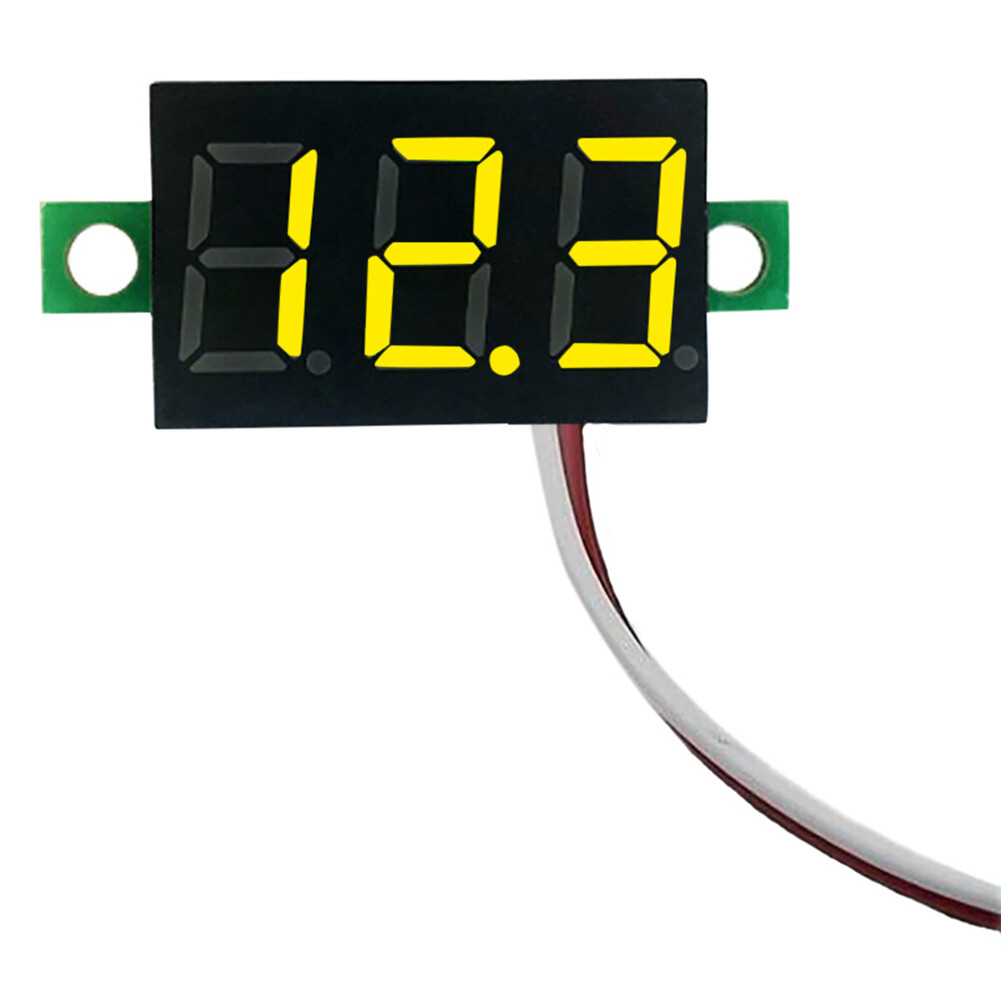 2 Wires DC Voltage Display DC 2.5V-40V 0.28 Inch LED Screen Meter ...
