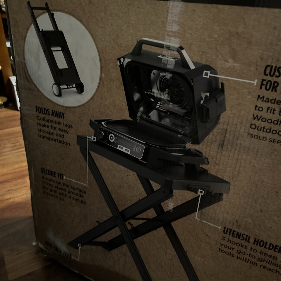 Ninja Collapsible Grill Stand Only For Ninja Woodfire Products Elevate ...