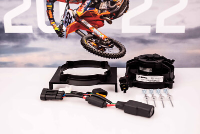 Original SPAL Radiator Cooling Fan and Mounting kit for SHERCO Year ...