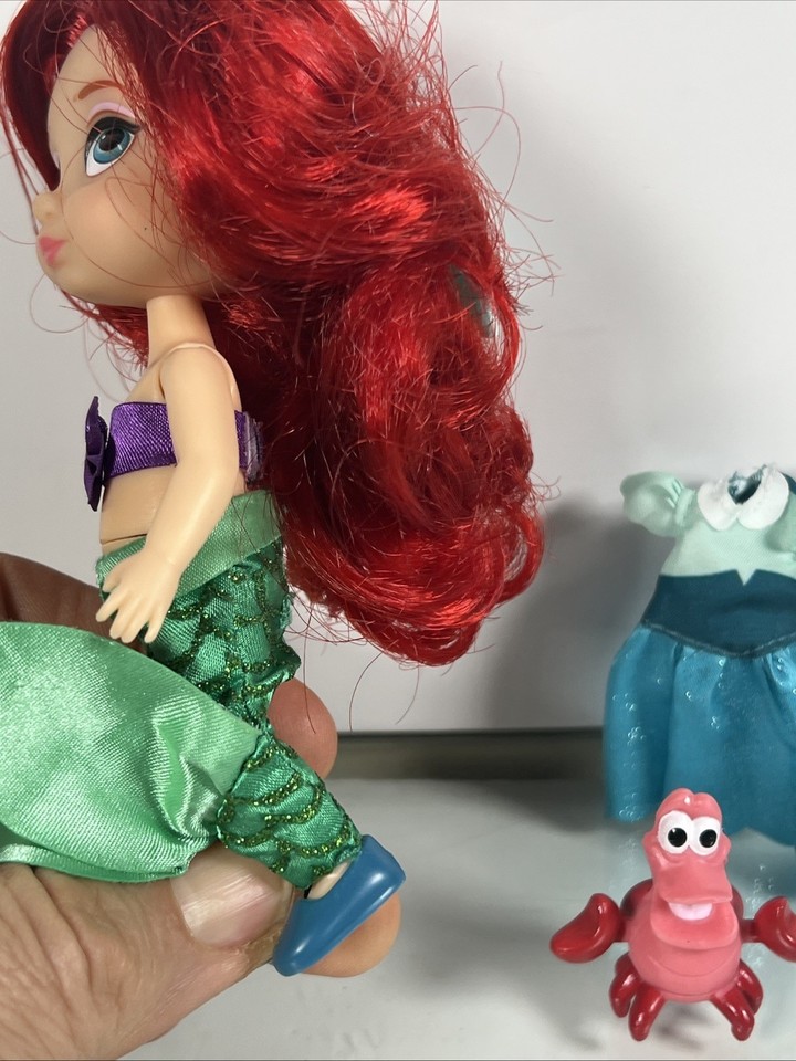 DISNEY ANIMATORS' COLLECTION 5" MINI DOLL ARIEL THE LITTLE MERMAID ...