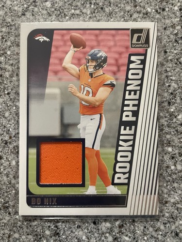 2024 Panini Donruss Football Bo Nix Rookie Phenom #RPJ-BNI Denver ...