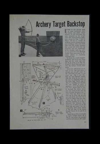 Archery Target & Portable Backstop How-To PLANS 8' wide | eBay