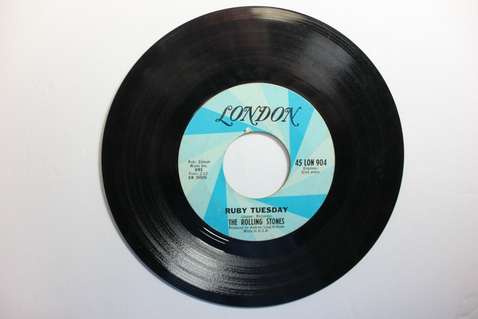 THE ROLLING STONES " RUBY TUESDAY " LONDON RECORDS 45 LON 904 | eBay