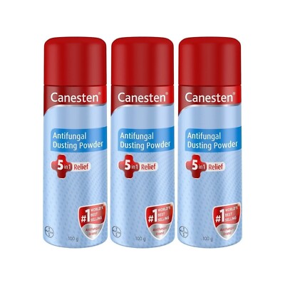 Canesten No.1 5in1 Relief Antifungal Dusting Powder for Itching 100g ...