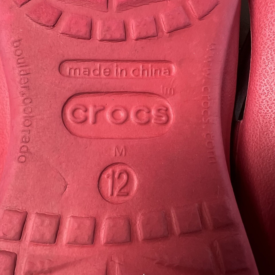 Mens Sz 12 Crocs University Of Oklahoma Sooners Flip Flops Sandals | eBay