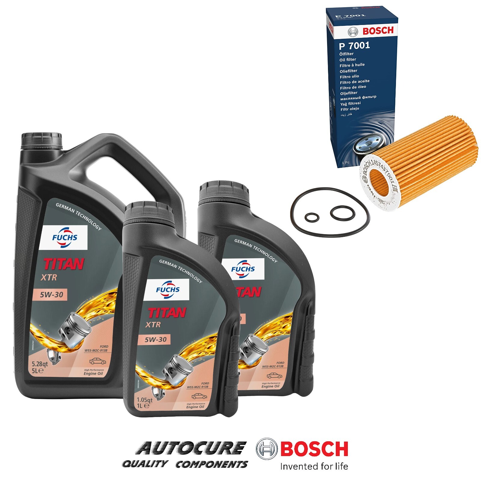 FOR MERCEDES C-CLASS C270 2.7 CDI W203 BOSCH OIL FILTER SERVICE KIT ...