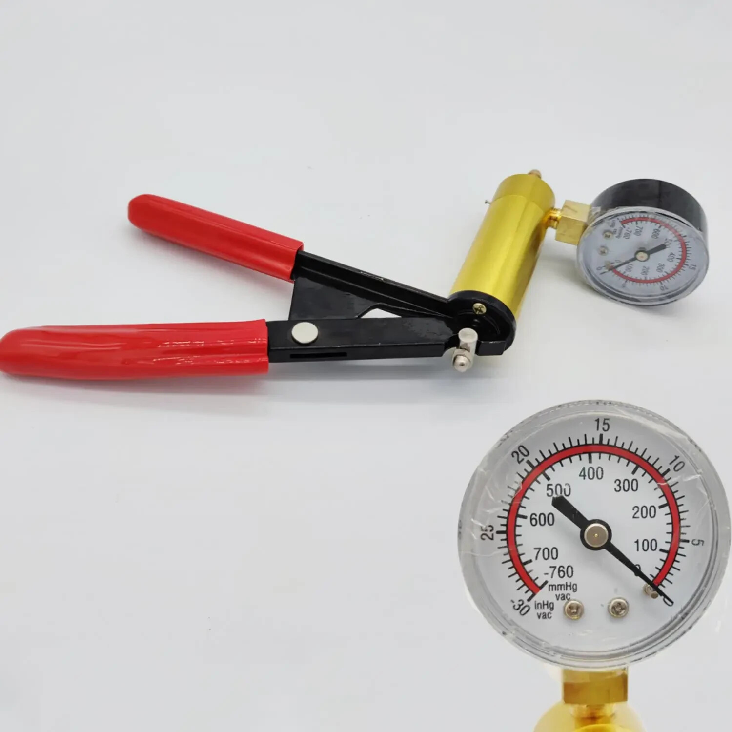 Hand Held Vacuum Pressure Pump Tester Set Brake Fluid Bleeder Bleeding ...
