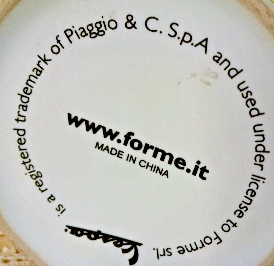 VESPA SCOOTER MUG PIAGGIO MOPED MOTORCYCLE CSPA FORME SRL COFFEE TEA ...