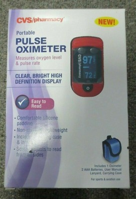 Fingertip Pulse Oximeter Blood Oxygen Saturation Monitor Cvs