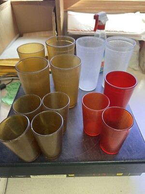 Lot Of 13 Vintage Plastic Cups Texan Continental Silite Tumblr Tumbler ...