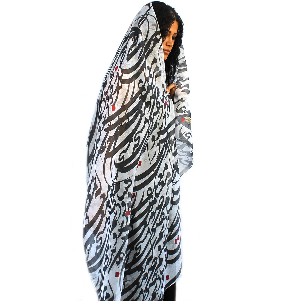 Persian Parsi Farsi Poem Calligraphy Shawl Scarf Pahlavi Farvahar Gift ...