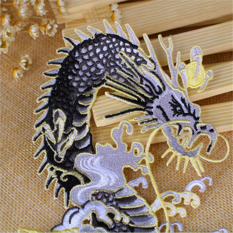 Dragon DIY Patch Embroidered Sew On Iron On Badge Dress Fabric Applique ...
