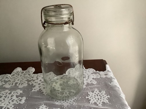 Vintage TF Hazel Atlas Light Green 1/2 Gallon Jar | eBay