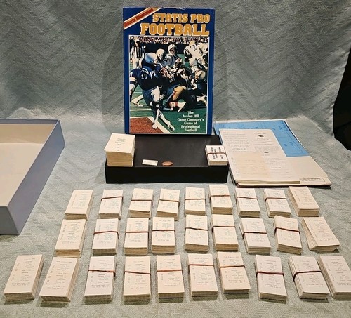 STATIS PRO FOOTBALL Board Game Avalon Hill Sports Illustrated 1987 ...