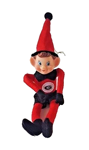 Georgia Bulldogs Holiday Elf Pixie Poseable Christmas Decoration | eBay