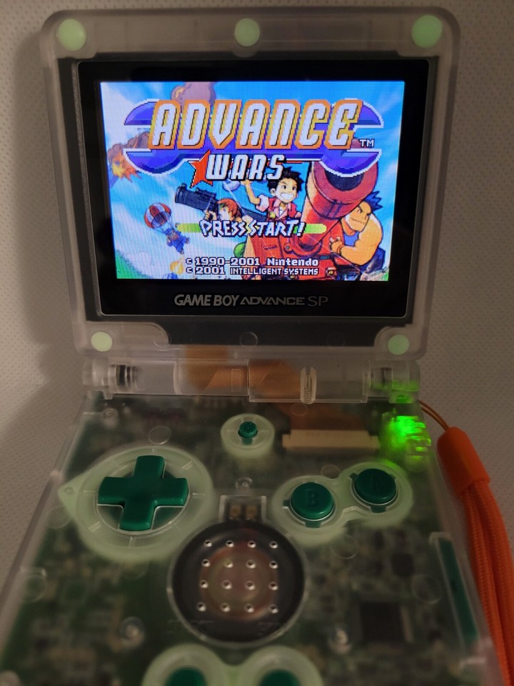 Nintendo Game Boy Advance SP AGS-101 GBA SP Custom Advance Wars Edition ...