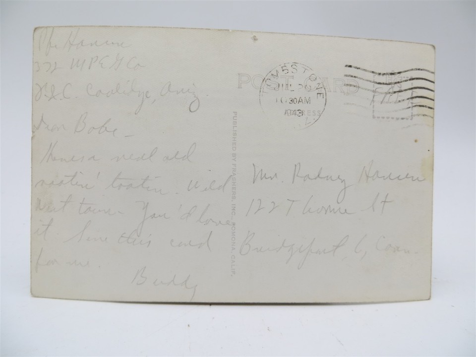 Vintage 1943 RPPC Postcard, Tombstone Epitaph Office, Tombstone ...