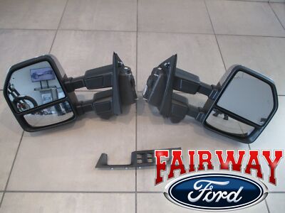 21 thru 22 F-150 OEM Ford Chrome Trailer Tow Mirrors Power Fold 360 ...