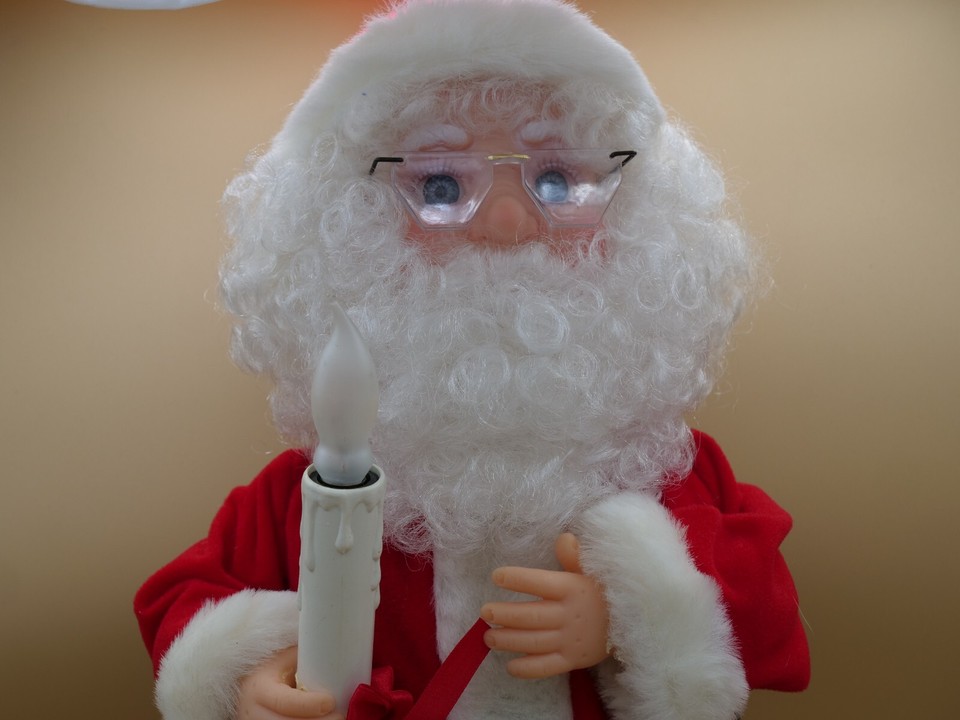 Vintage Santa Claus Motion 24" Animated Santa's Best Tested & Working ...