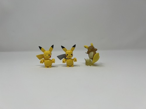 Mega Construx Iron Tail Pikachu & Blinking + Alolan Raichu Figure ...