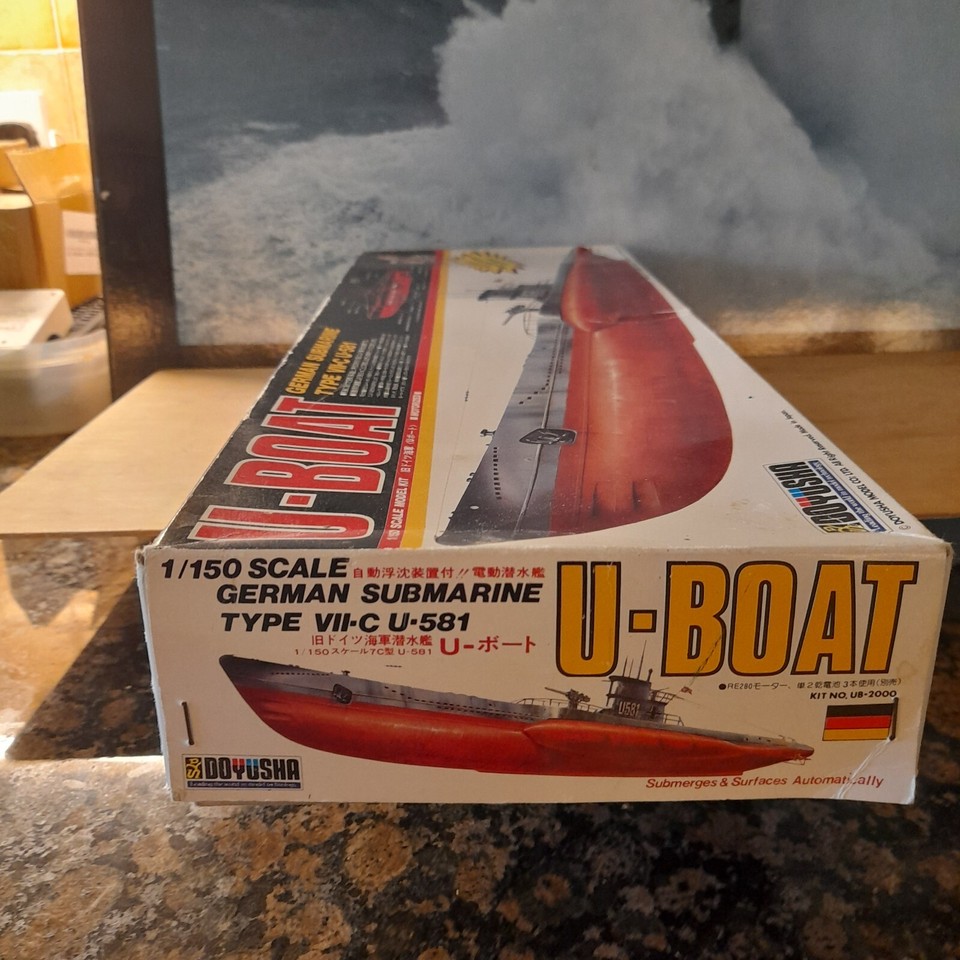 Doyusha U Boat German Submarine U 581 Type VII-C . Working model kit ...