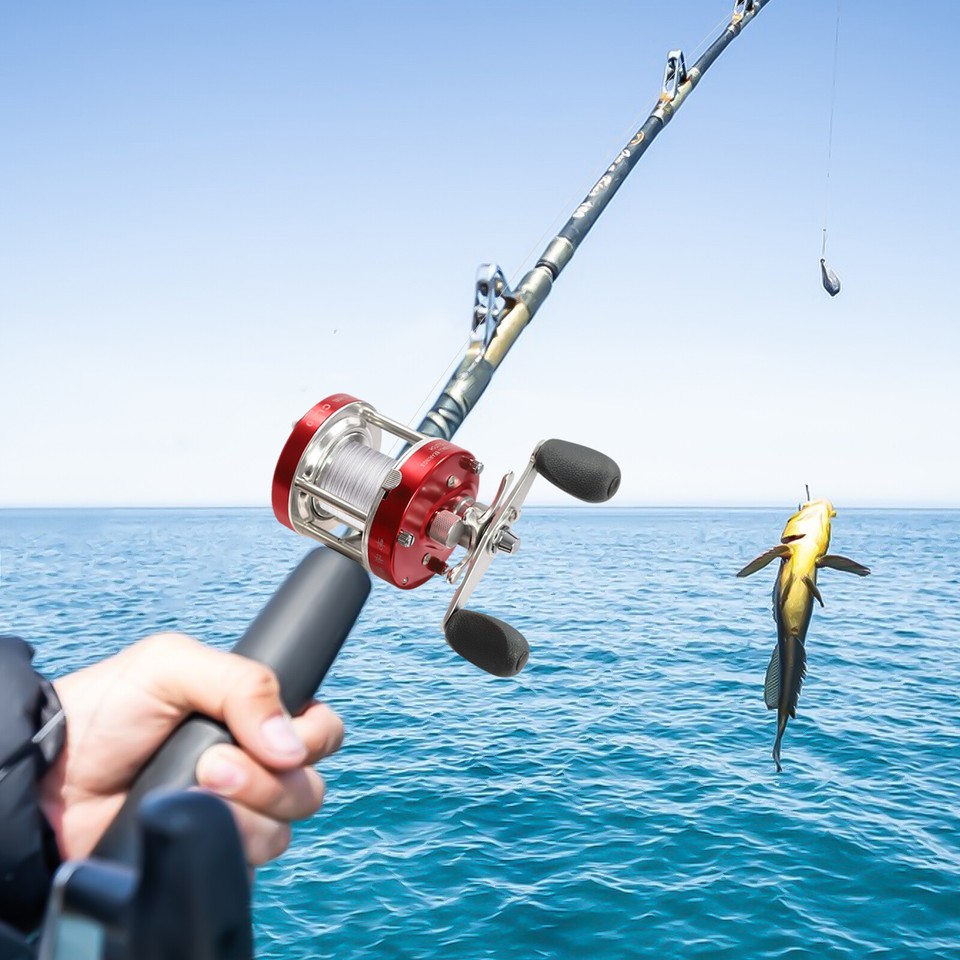 Baitcasting Fishing Reel Conventional Reel Round Baitcasting Reel for ...