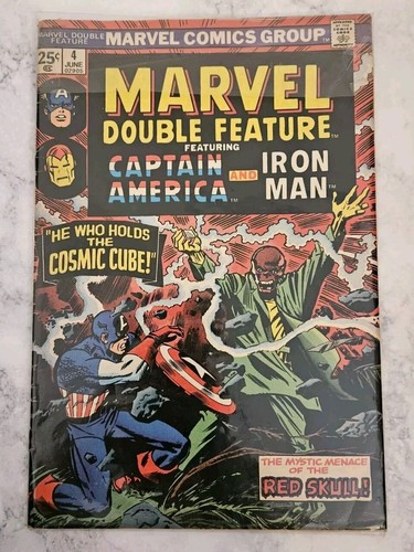 Marvel Double Feature #4 (Jun 1974, Marvel) Comic Captain America and ...