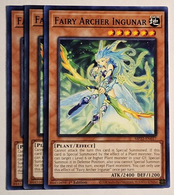 Yugioh x3 Fairy Archer Ingunar MP22-EN017 Common 1st Edition *In Hand ...