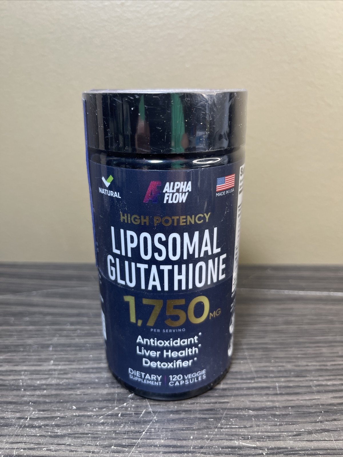 NEW Alpha Flow Liposomal Glutathione Supplement 1750mg Liver (120 ...