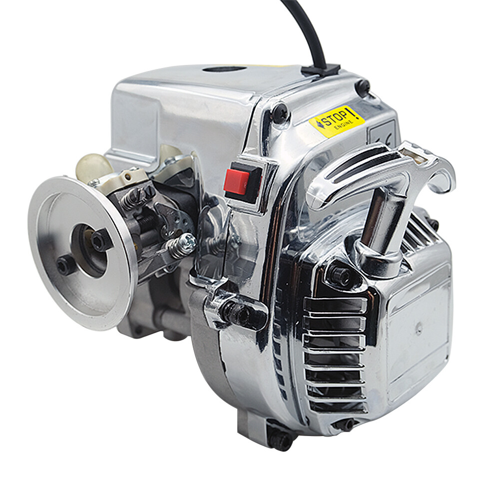 FLMLF Plastic Chrome Engine Cover Kit for 1/5 RC CAR 23CC-30.5 Zenoah ...